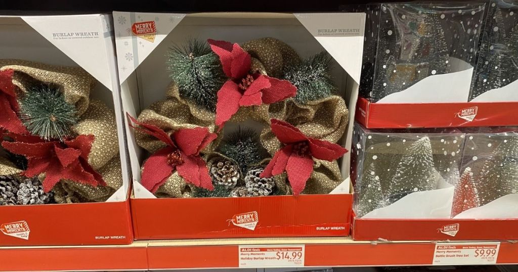 Holiday Decor from $9.99 at ALDI | Wreaths, Trees, Vintage Finds & More