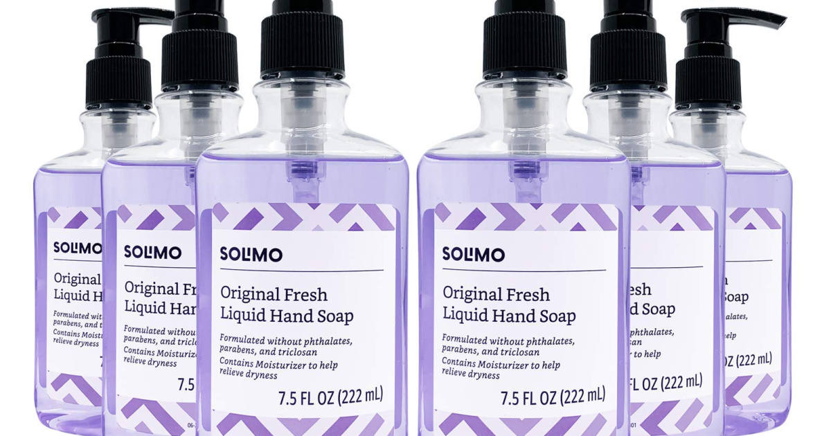 Solimo Liquid Hand Soap 6-Pack Only $5.73 Shipped on Amazon (Just 95 ...