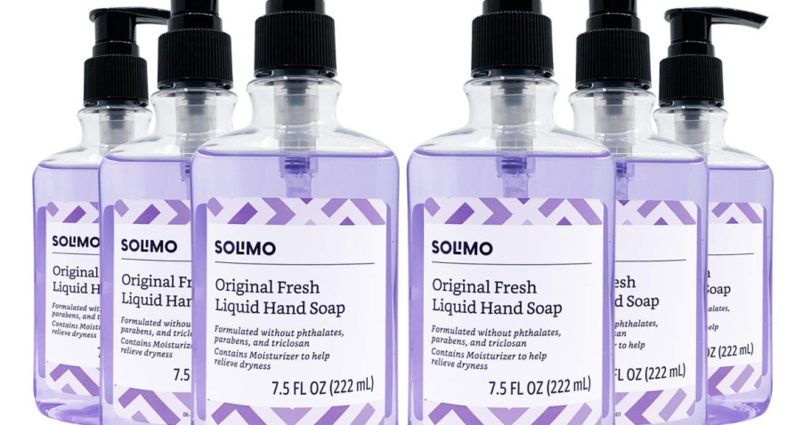 Solimo Liquid Hand Soap 6-Pack Only $5.73 Shipped on Amazon (Just 95 ...
