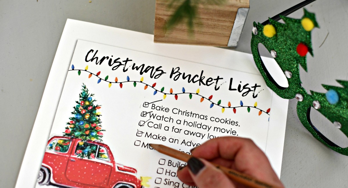 Print Your Free Christmas Bucket List - Fun Holiday Activities