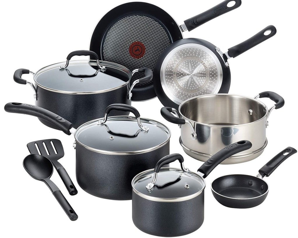 T-Fal Nonstick Cookware 12-Piece Set Just $69.99 Shipped (Reg. $180 ...