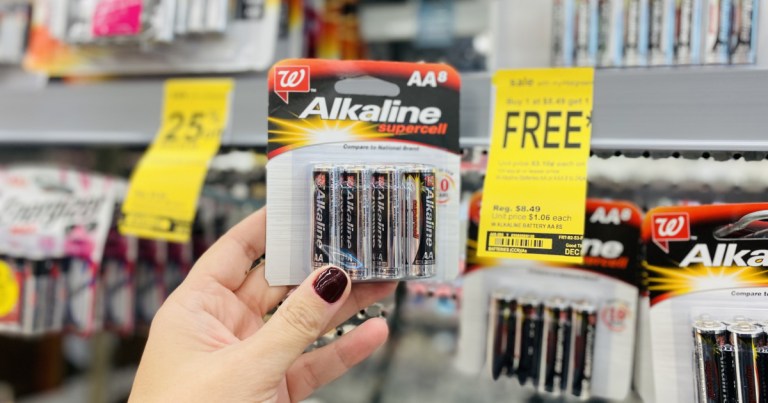 Walgreens Alkaline AA or AAA Battery 4-Packs Only 90¢ Each | Hip2Save