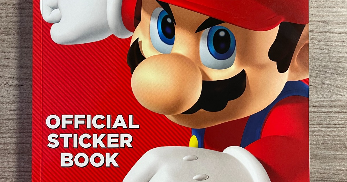 Super Mario Sticker Book Only $4.81 on Amazon | Over 1,000 5-Star Reviews