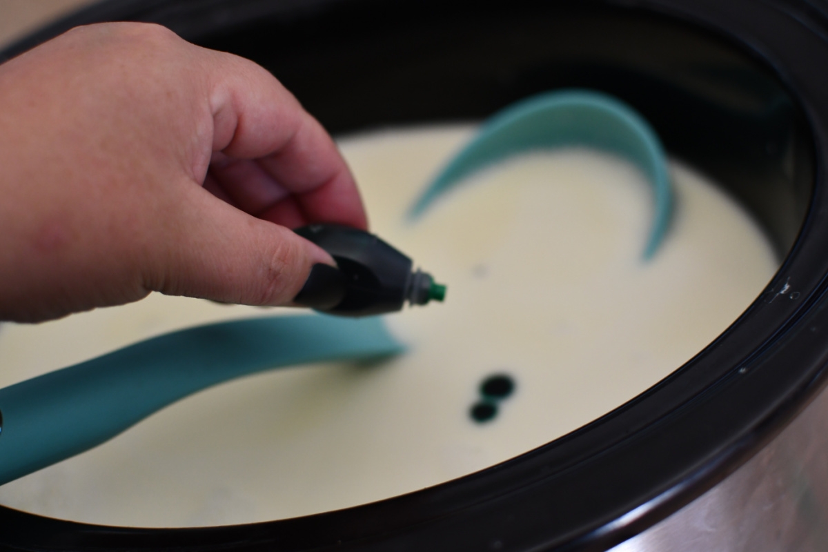 Crockpot Grinch Hot Chocolate - Easy Christmas Party Drink