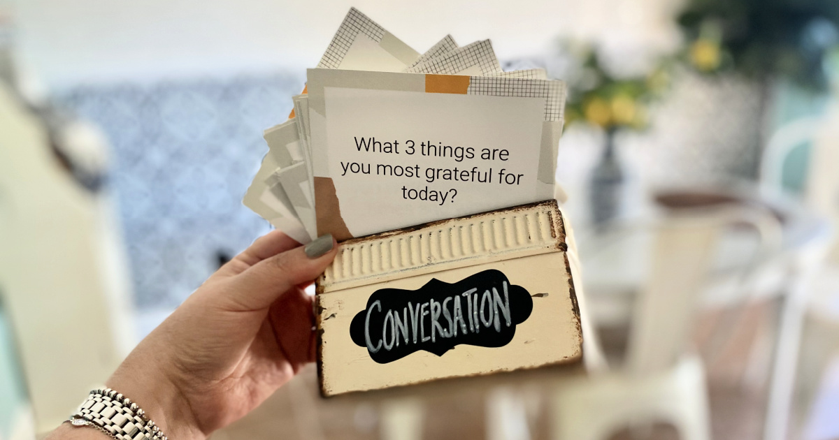 Free Printable Conversation Cards Game for the Family | Hip2Save