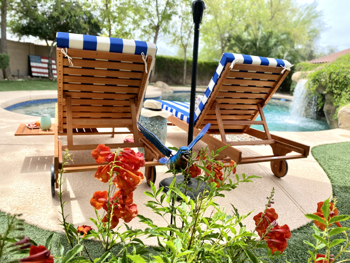 My Backyard Oasis is Complete with This Outdoor Chaise Lounge Chair!