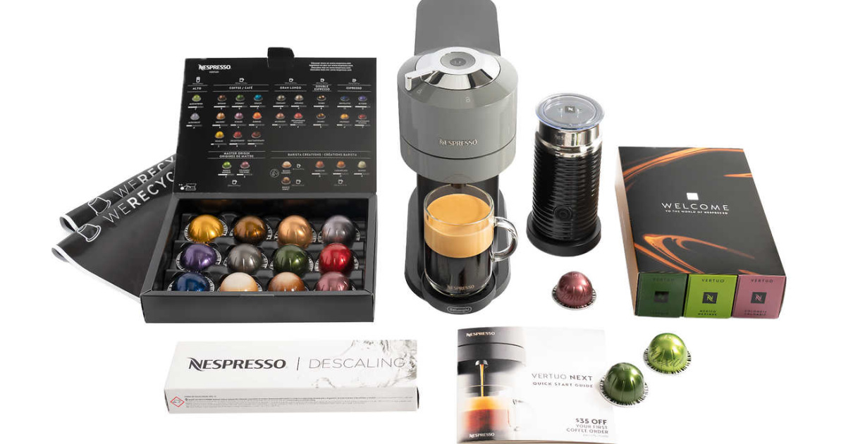 Nespresso Coffee & Espresso Maker Bundle + $35 Nespresso Voucher Just ...