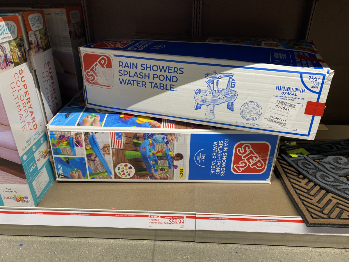 Step 2 Rain Showers Splash Pond Water Table Only $59.99 at ALDI