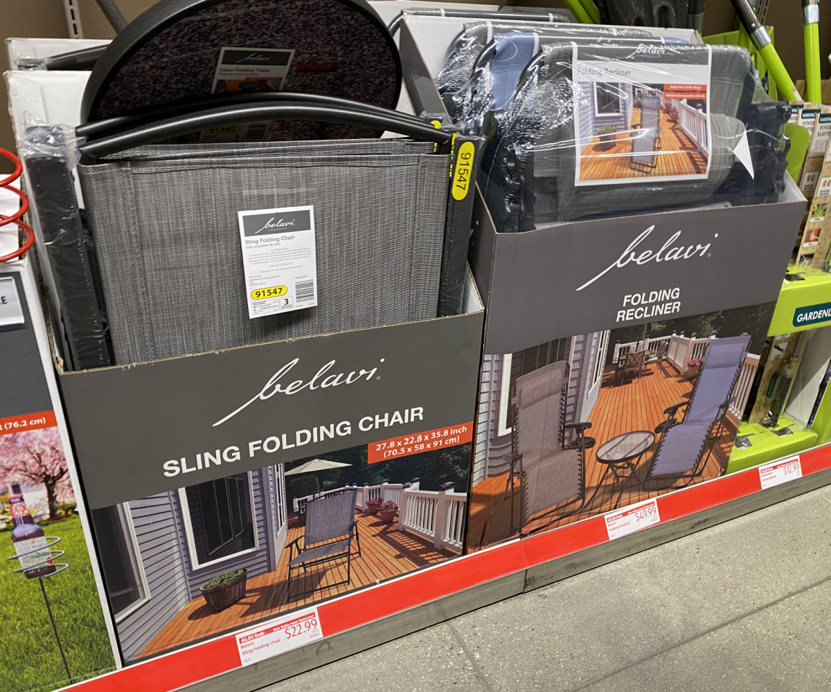 Patio Furniture for Summer from $19.99 at ALDI | Folding Table, Chairs ...
