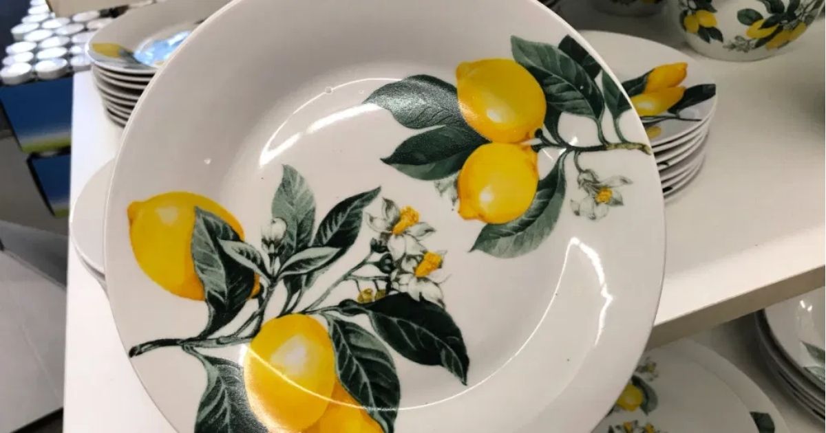 $1 Lemon Dinnerware Collection Now Available at Dollar Tree
