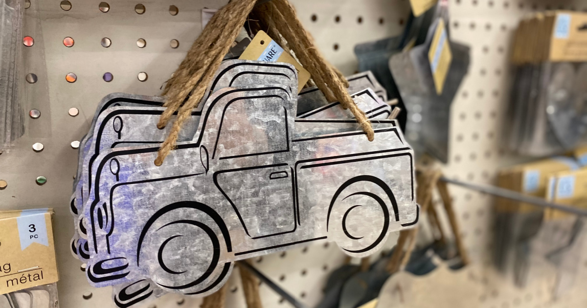 Dollar Tree Galvanized Metal Decor Only $1 | Wall Art, Table Stands & More