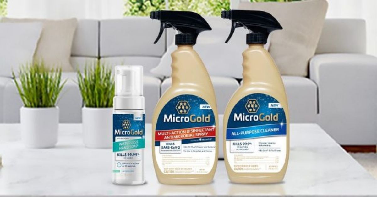 MicroGold Multi-Action Disinfectant Antimicrobial Spray 24oz Just 99 ...