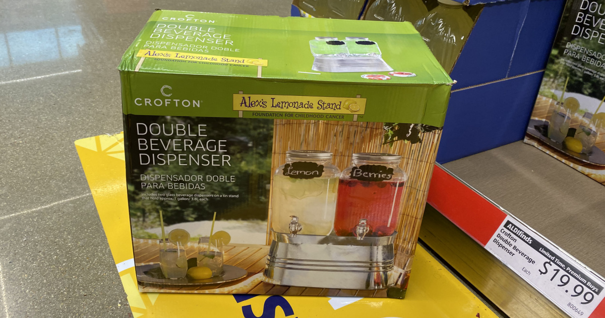 Crofton Double Beverage Drink Dispenser Only $19.99 at ALDI
