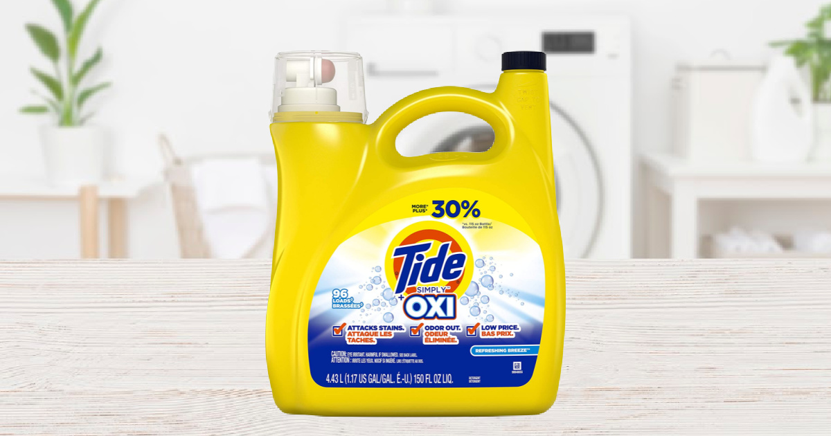 Tide Simply + Oxi Laundry Detergent 150oz Bottle Just $9.85 Shipped on ...