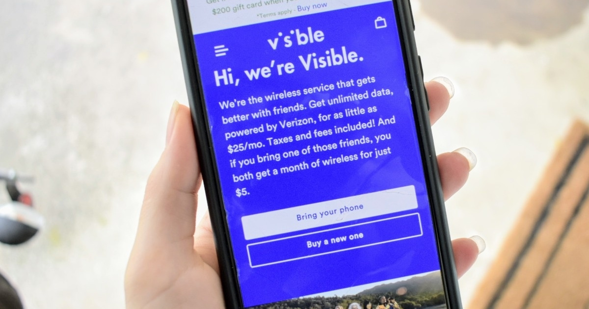 Visible Wireless $25/Month for UNLIMITED Talk, Text, & More (+ Bring ...