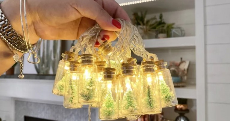 Christmas Tree Glass Jar String Lights from $25.75 Shipped (May Sell ...
