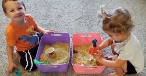 This Reader Created Sensory Boxes for Her Kiddos Using Items She Had ...