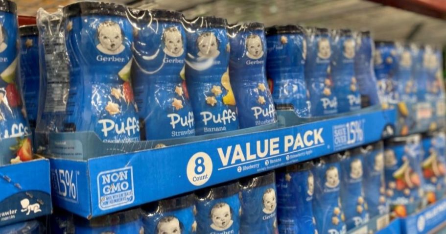 Gerber Baby Puffs Variety 8-Pack Only $10 Shipped on Amazon (Reg. $19 ...