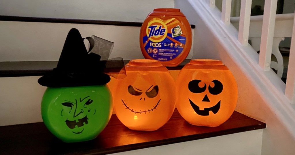 Recycle Tide Containers into DIY Halloween Decorations | Hip2Save