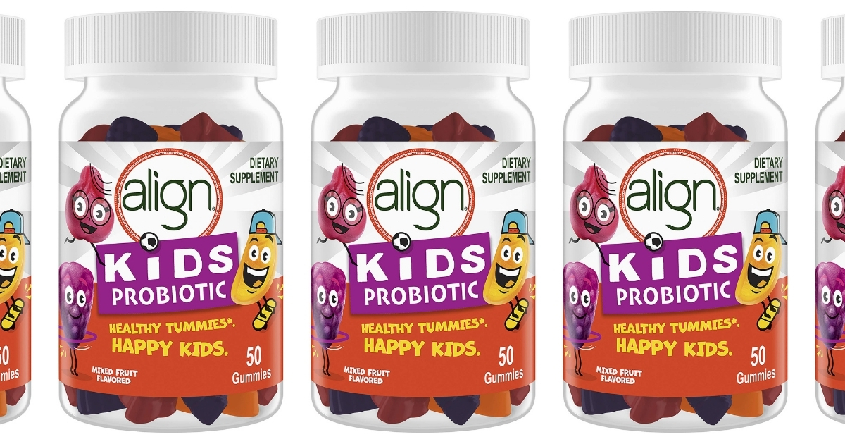 Align Kids Probiotic Gummies 50-Count Bottle Only $8 Shipped on Amazon ...