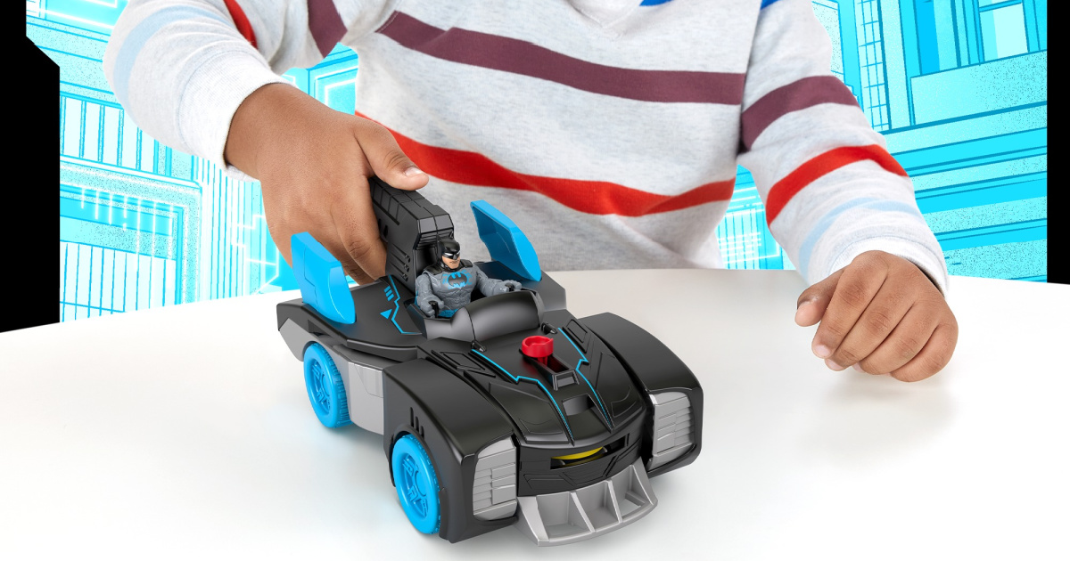 Fisher-Price Imaginext Transforming Batmobile w/ Light-Up Batman Figure ...