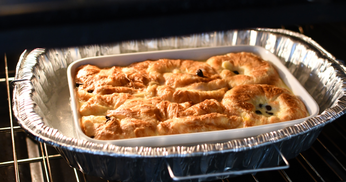 Use Leftover Croissants to Bake Epic Bread Pudding | Hip2Save Recipe