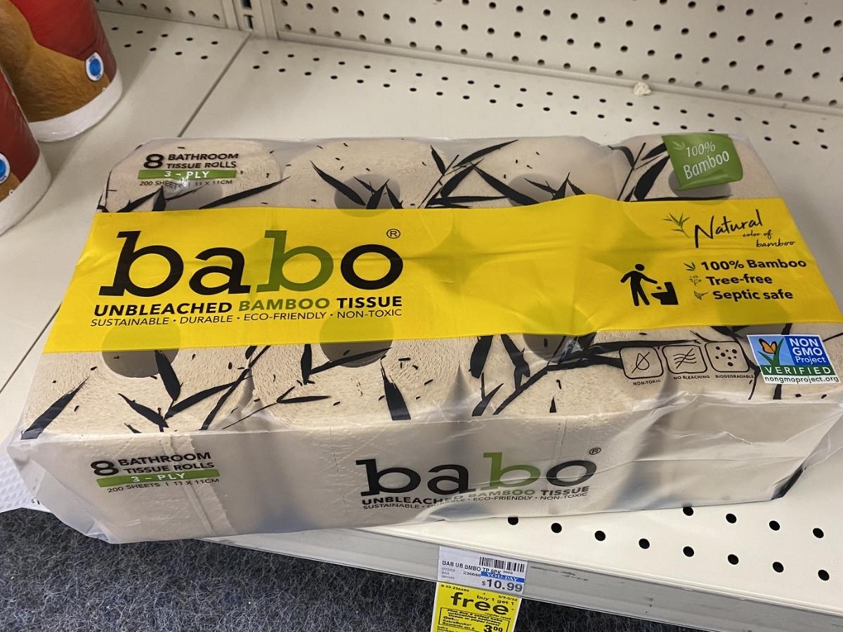 Babo Unbleached Bamboo Tissue 8-Pack From $3.66 Each at CVS | Starting ...