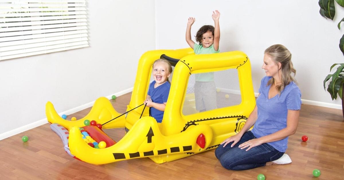 Inflatable Dozer Ball Pit w/ 25 Play Balls Just $14.88 on Walmart.com ...