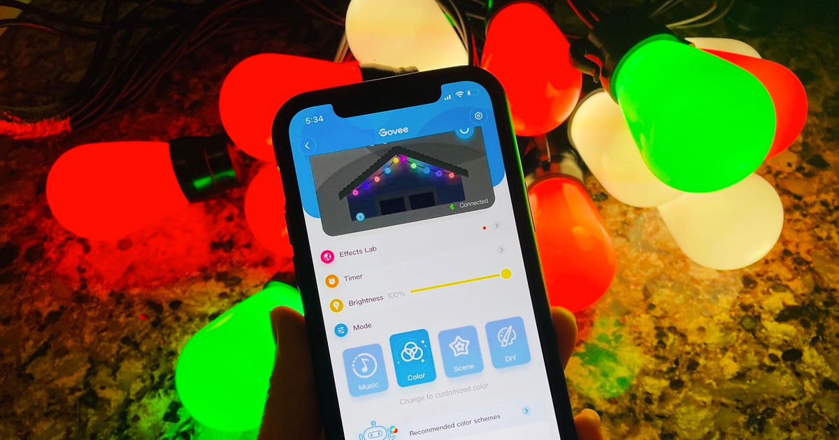 Smart Color-Changing Outdoor String Lights Just $49.99 Shipped on ...