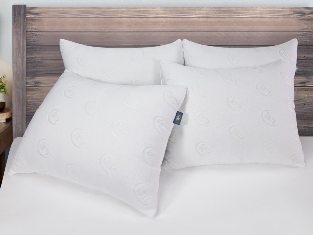 Serta Fluffy Bed Pillows 4-Pack Only $24 on Walmart.com (Regularly $40 ...