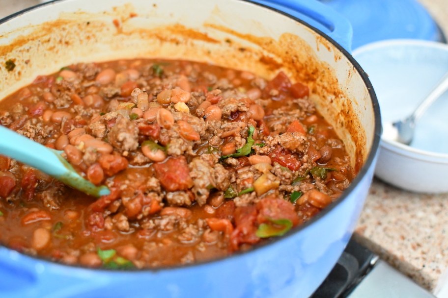 Southwest Chili With Ranch Style Beans - Best Comfort Food Meal!