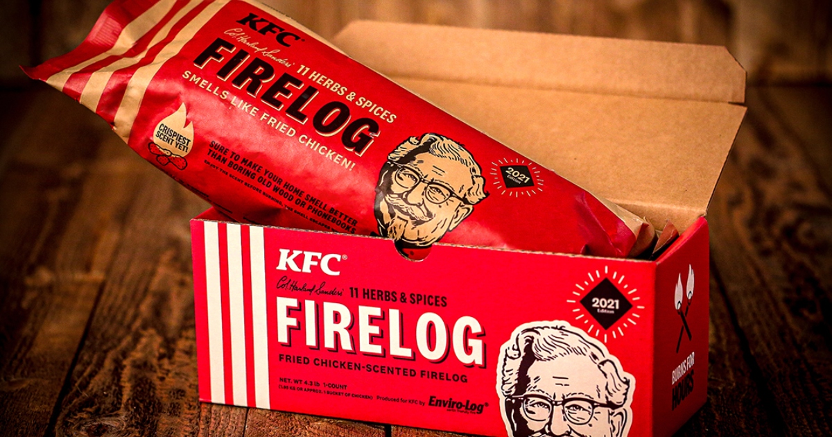 KFC Fried Chicken-Scented Fire Log Only $3.48 on Walmart.com | Hip2Save