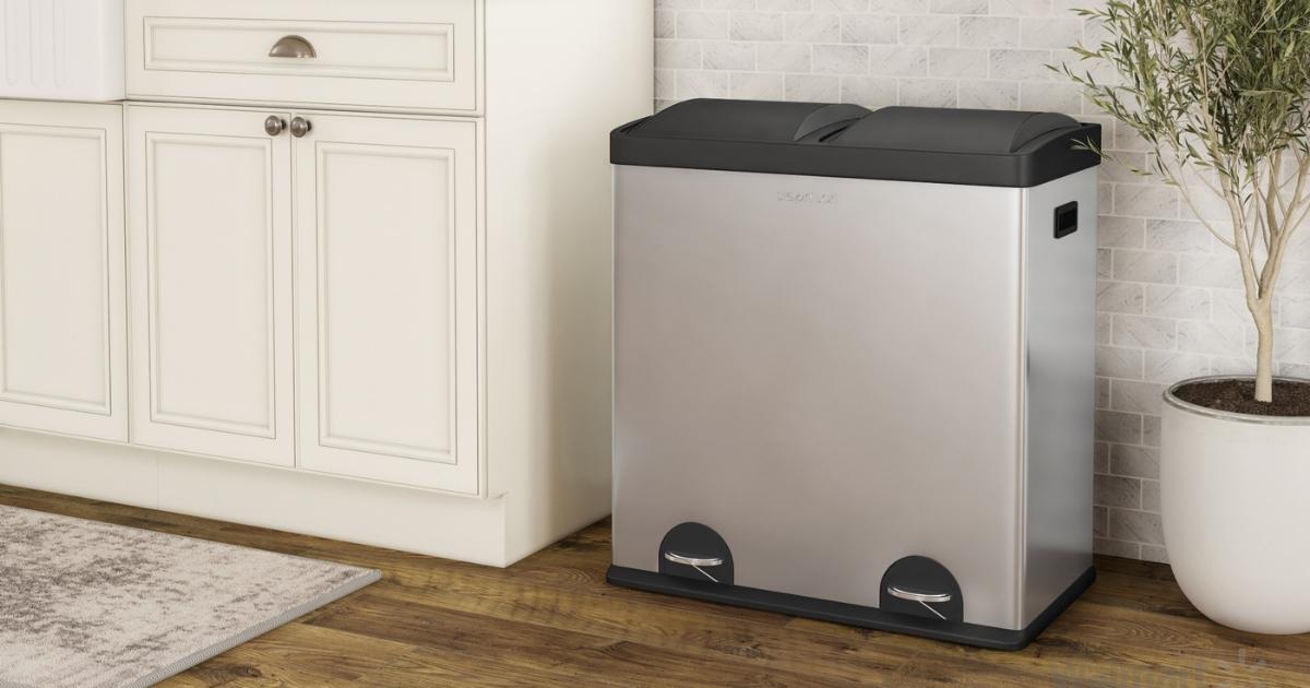 Dual-Compartment Garbage Can & Recycling Bin Just $70 on Walmart.com ...