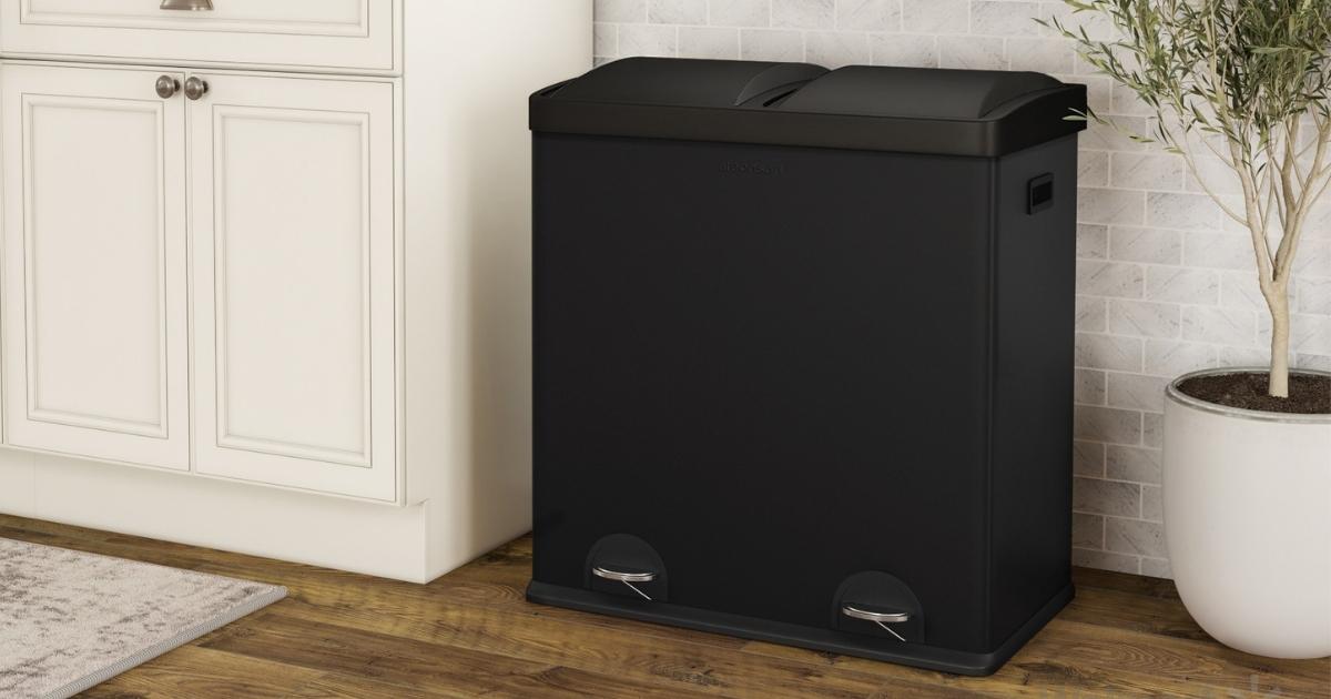 Dual-Compartment Garbage Can & Recycling Bin Just $70 on Walmart.com ...