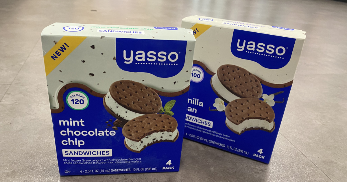 Yasso Frozen Yogurt Sandwiches Only 89¢ at Target After Cash Back ...