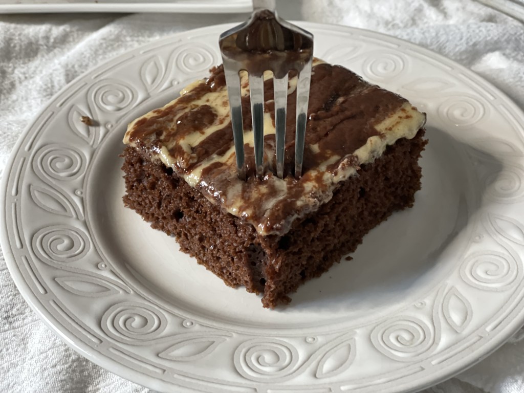 Easy Chocolate Peanut Butter Texas Sheet Cake | Hip2Save