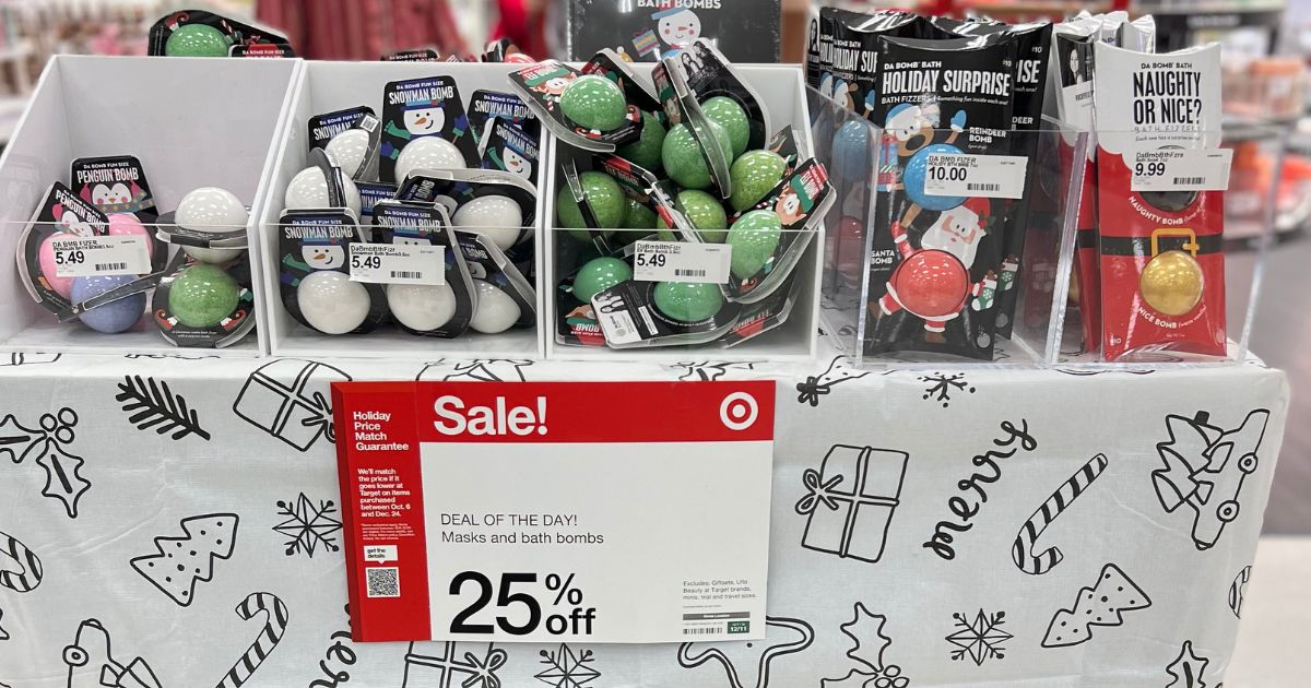 Target Beauty Stocking Stuffers | Da Bomb Holiday Bath Fizzers from $3 ...
