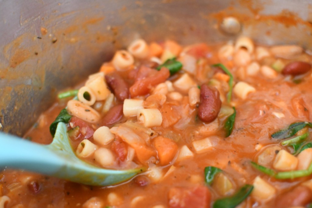 Comforting Vegetarian Minestrone Soup is an Easy Meatless Meal Recipe
