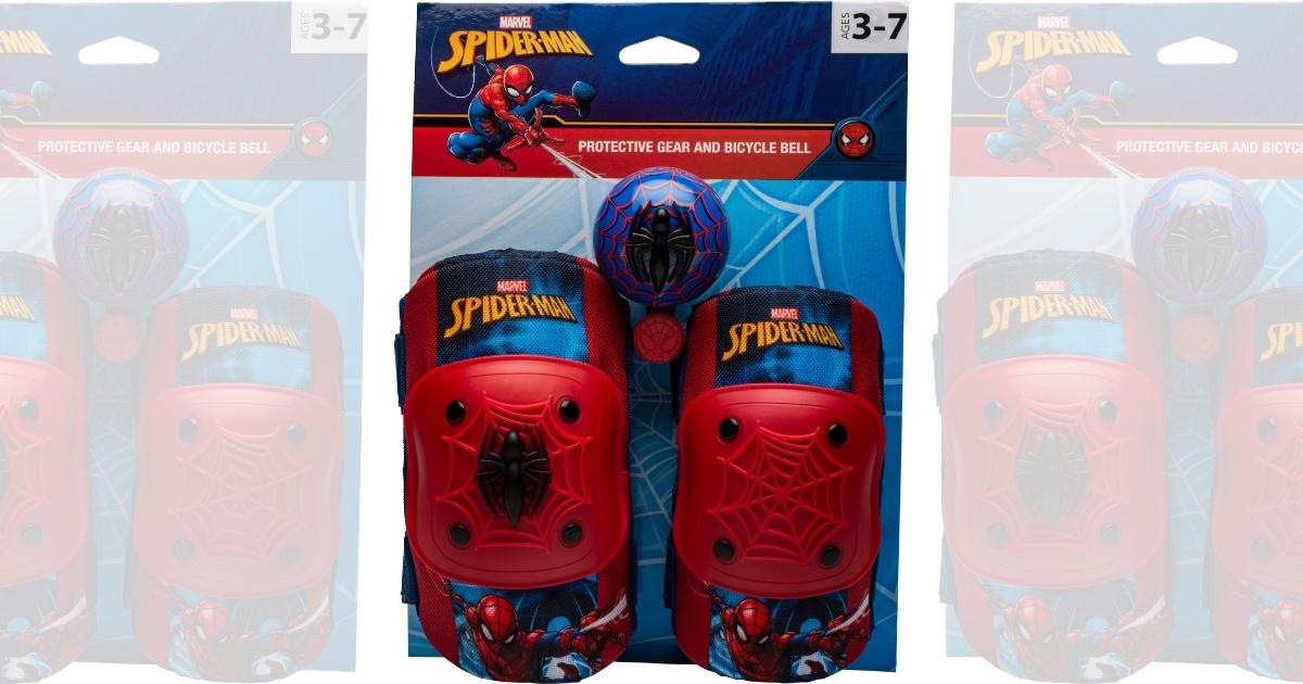 Spider-Man Kids Elbow & Knee Pad Set w/ Bike Bell Just $9 on Walmart ...