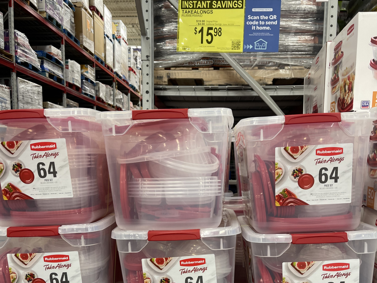 Rubbermaid TakeAlongs 64-Piece Set Only $15.98 at Sam's Club + More ...