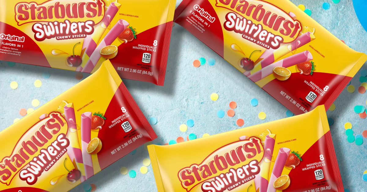 Starburst Swirlers 10-Count Only $9 Shipped on Amazon (Just 90¢ Per Bag)