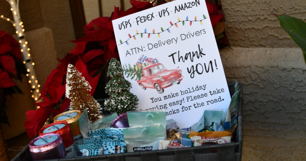 Thank You Delivery Drivers Free Printable Sign | Hip2Save