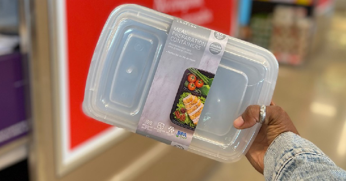 20-Piece Meal Prep Containers Just $4.99 at ALDI | Great for Portion ...