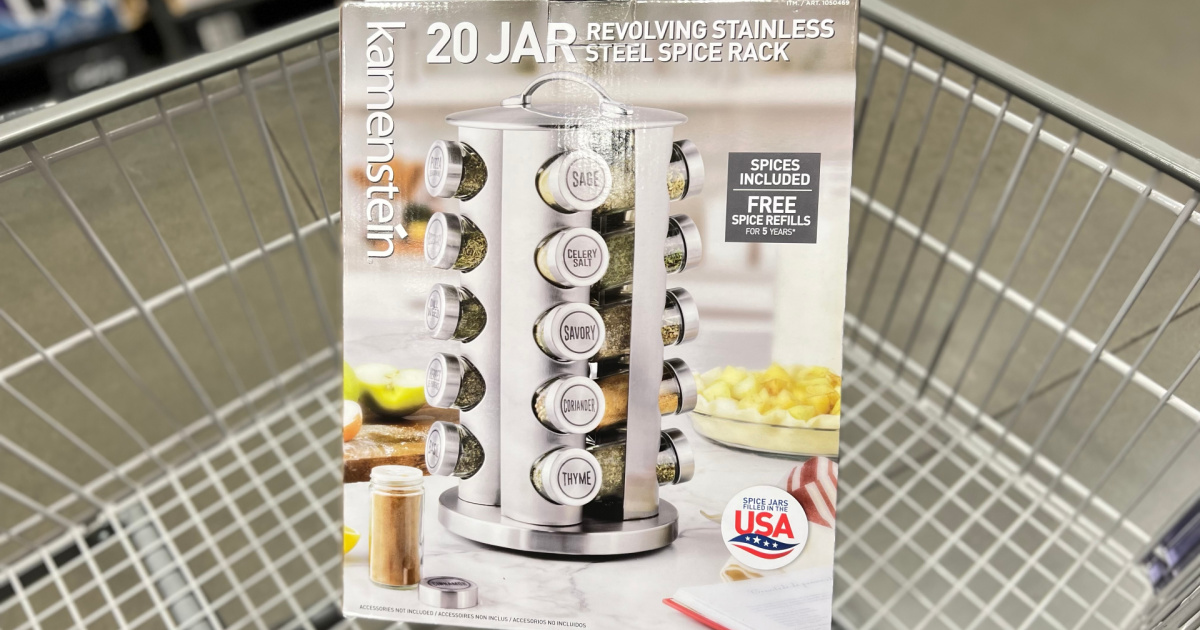 This 20-Jar Revolving Spice Rack is Possibly Just $14.97 at Costco ...