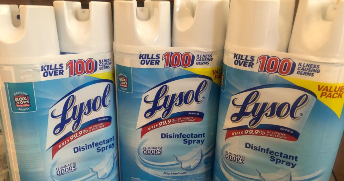Lysol Disinfectant Spray 2-Pack Only $7.34 Shipped on Amazon