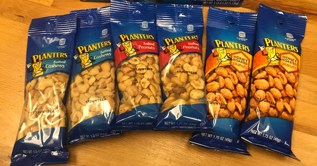 Planters Nuts Variety Pack Single-Serve Bags 36-Count Only $14.72 ...