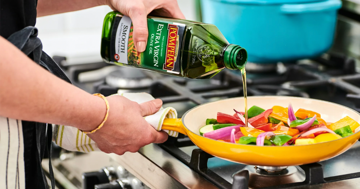 Pompeian Organic Extra Virgin Olive Oil 68oz Bottle Just $9.99 Shipped ...