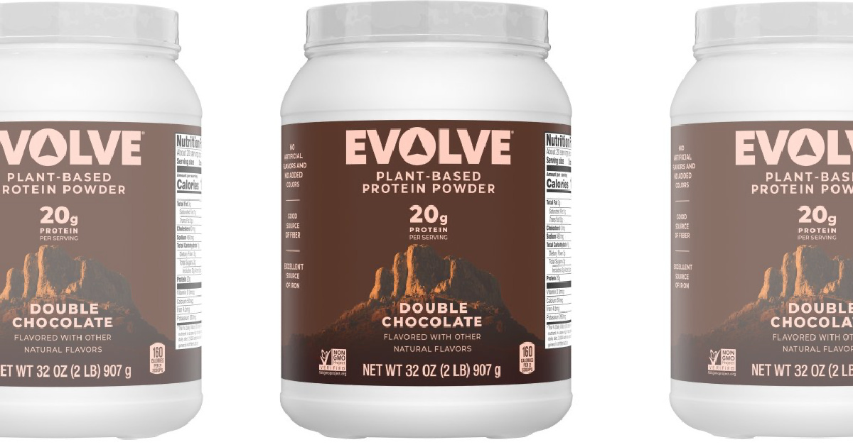 Evolve Plant Based Protein Powder 2-Pound Canister Just $13 Shipped on ...