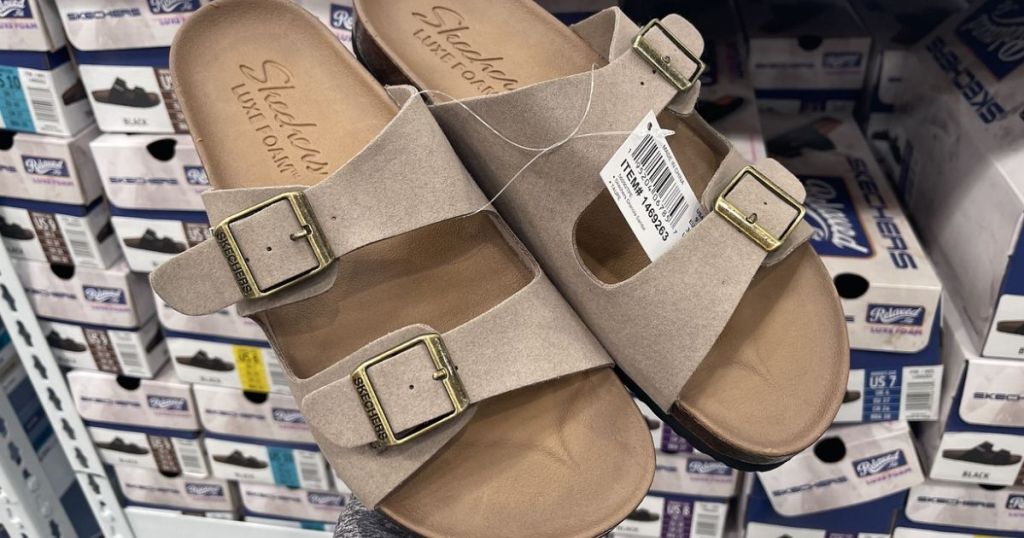 Skechers Memory Foam Sandals from $19.99 at Costco | Birkenstocks-Dupe ...