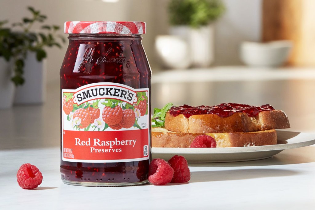 Smucker's Red Raspberry Preserves Jars 4-Pack Only $10 Shipped on Amazon